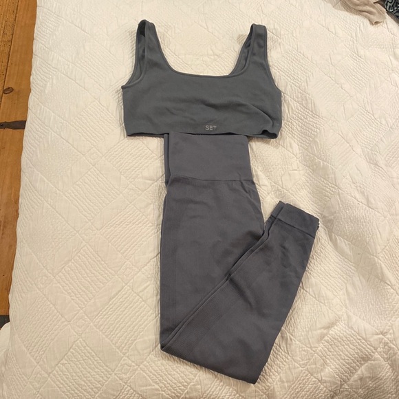 SET Active | Pants & Jumpsuits | Set Active Gray Set | Poshmark